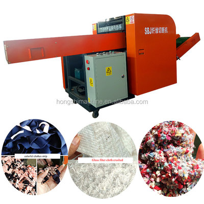 Fiberglass chopper/polyester yarn waste recycling machine/jeans fabric cutting machine